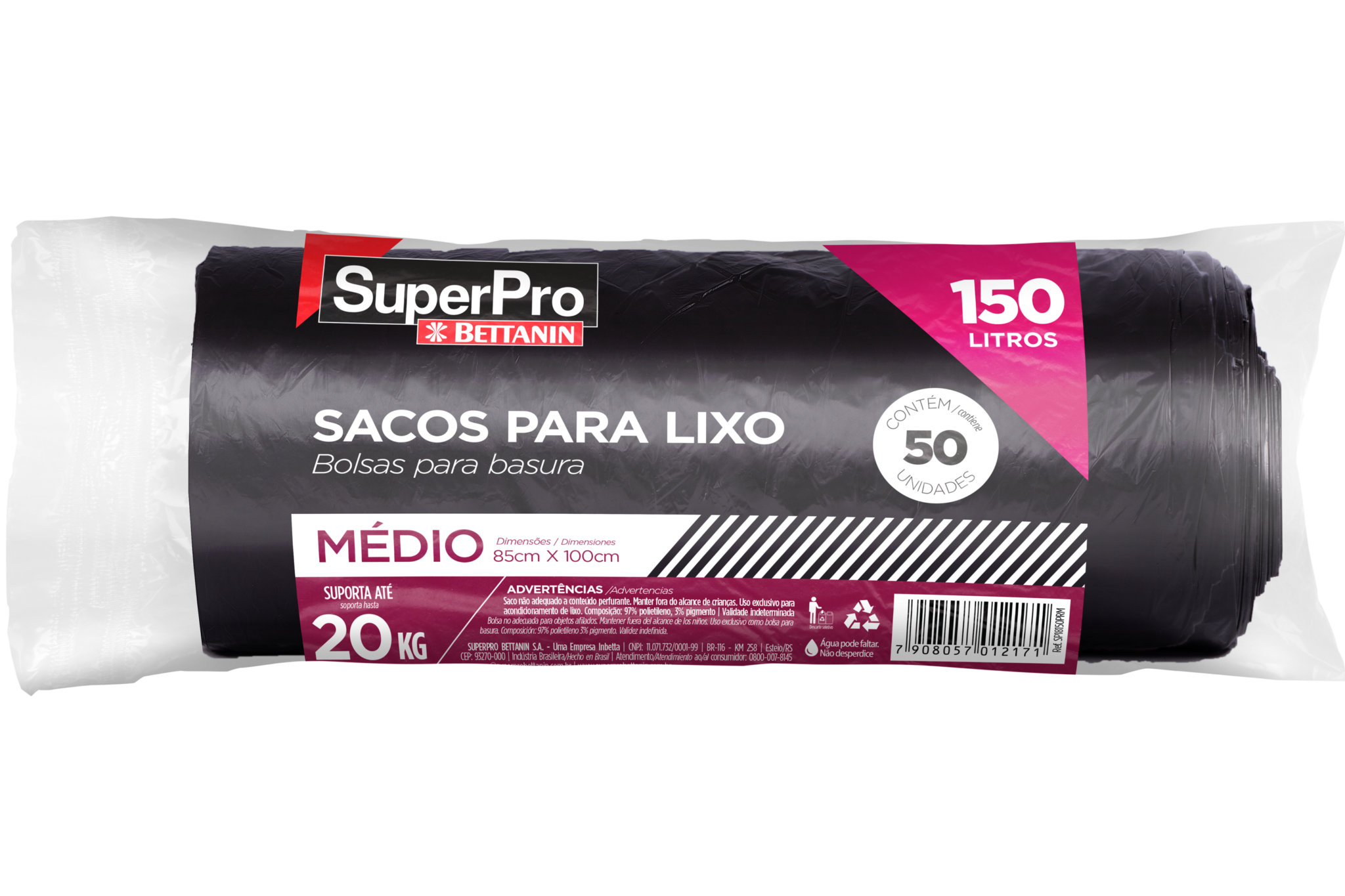 SACO PARA LIXO 150L M DIO SuperPro Bettanin